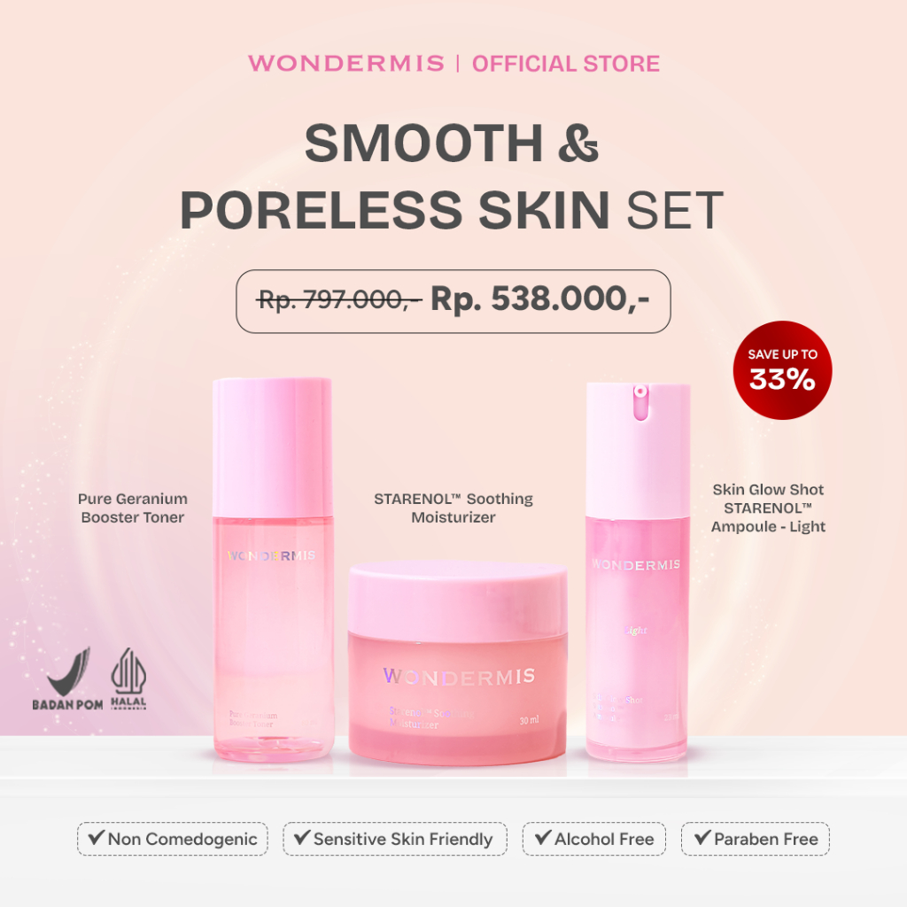 Jual WONDERMIS Smooth & Poreless Skin Set | Shopee Indonesia
