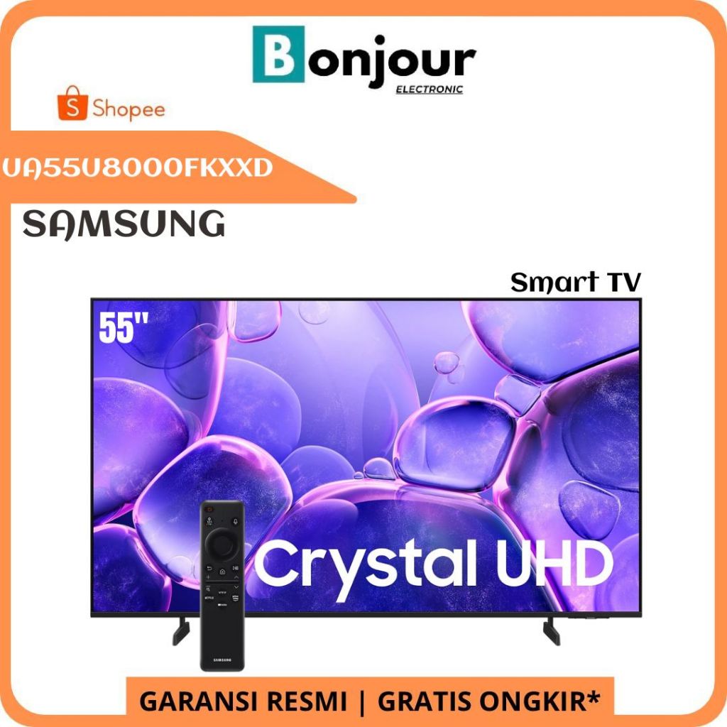 Jual Crystal UHD Samsung UA55U8000FKXXD Smart TV 55 Inch U8000F TV ...