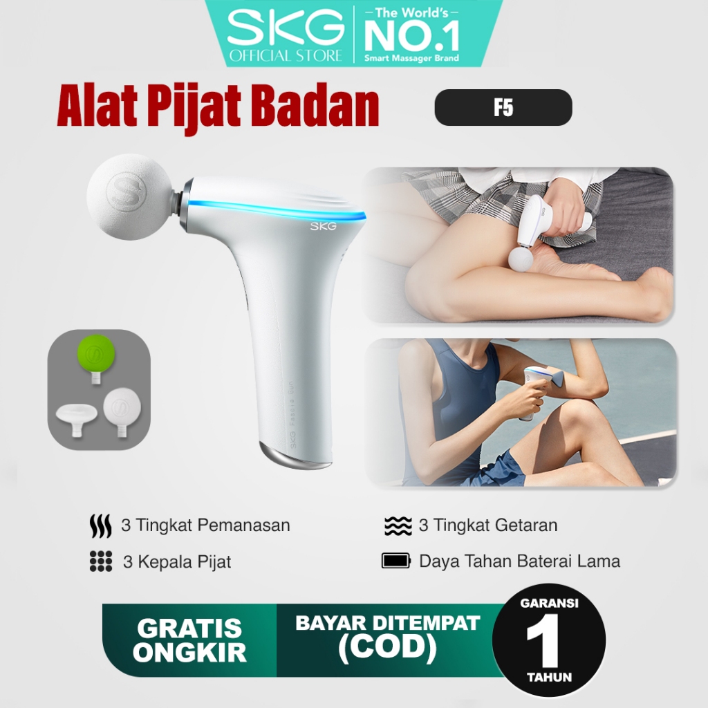 Jual SKG F5 F5-E Portable Alat Pijat Elektrik Mini Massage Gun Pemijat Otot Tubuh Muscle ...