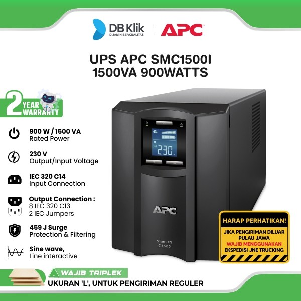 Jual Apc Ups Smc1500I 1500Va 900Watts - Smc1500 I Smart-Ups C Lcd 230V | Shopee Indonesia