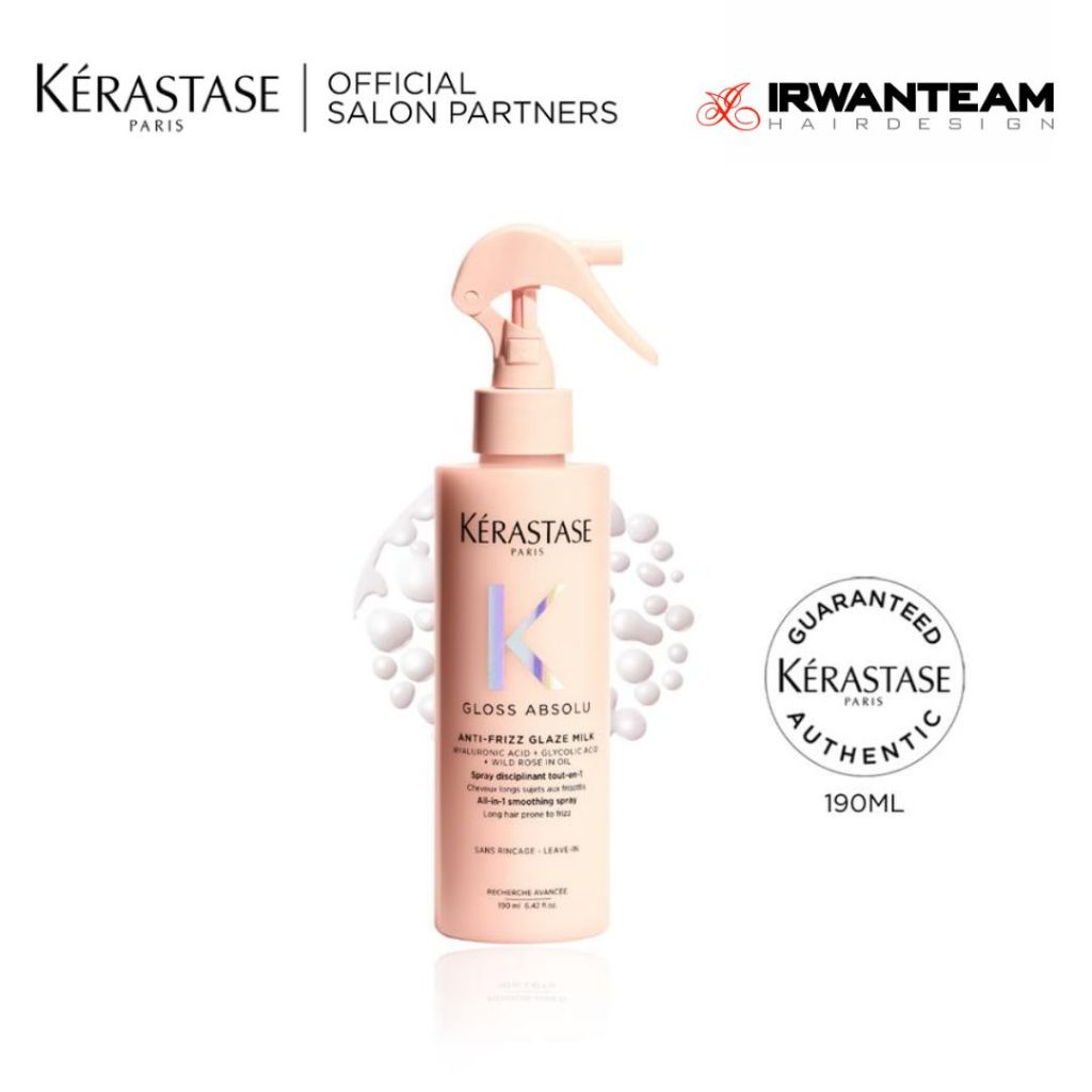 Jual Kerastase Gloss Absolu Anti Frizz Glaze Milk 190ml - Heat Protectant for Glossy and Bouncy ...
