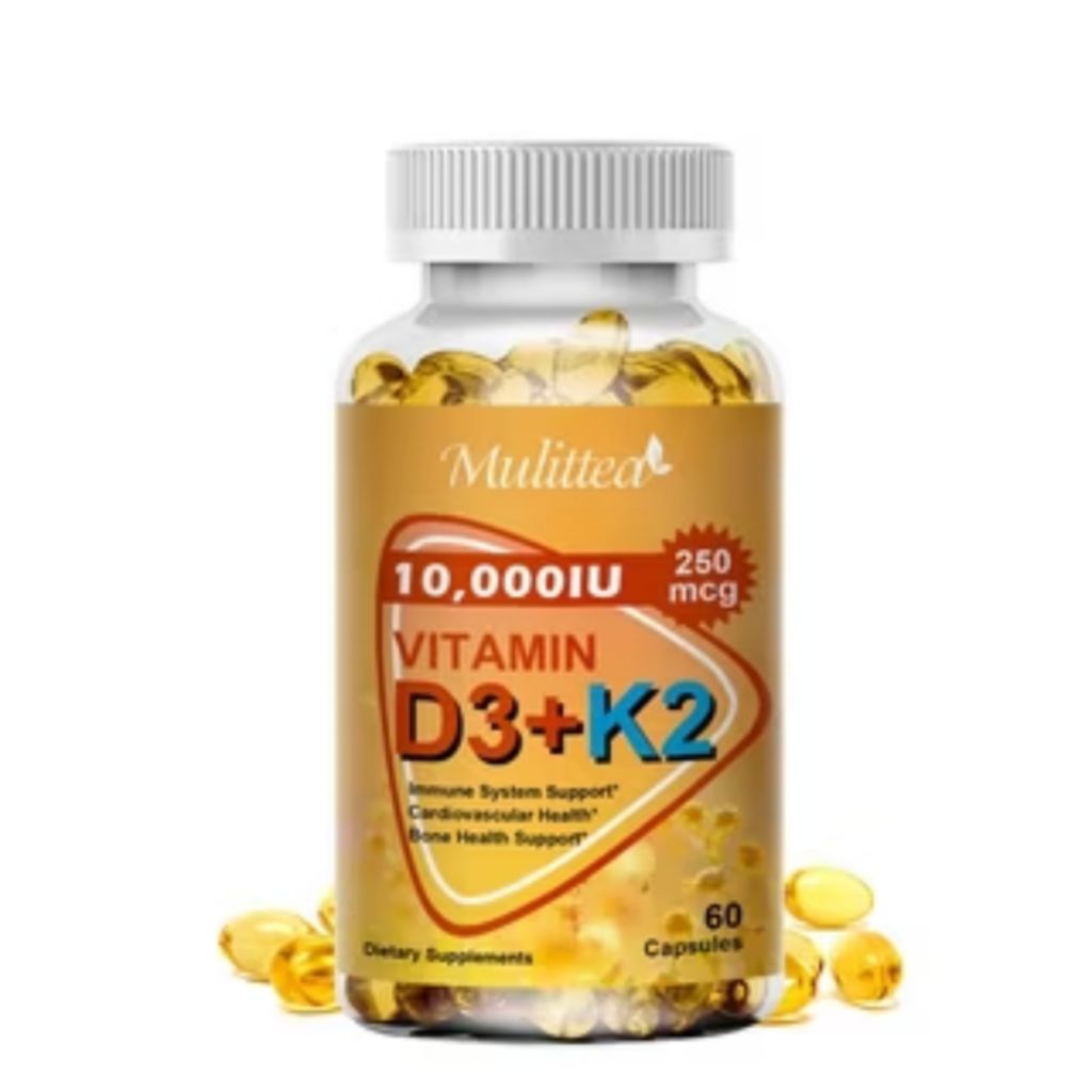 Jual MULITTEA SUPLEMEN VITAMIN D3 K2 MK-7 250Mcg ISI 60 SOFTGELS VITAMIN NYERI SENDI OTOT TULANG ...