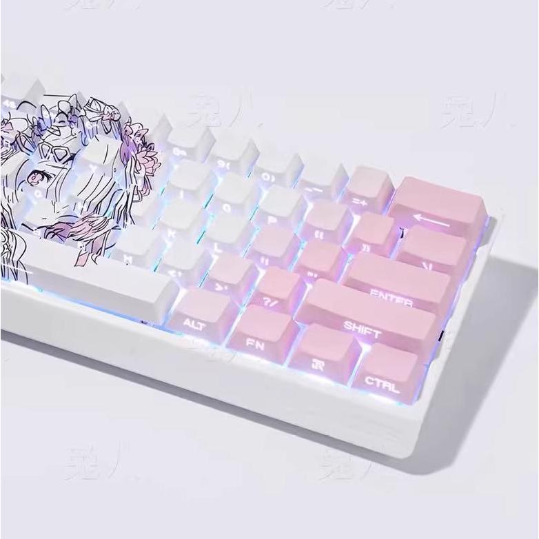 Jual Keycaps PBT Double Shot Cherry Profile Sideprint Shinetrough Ram ...