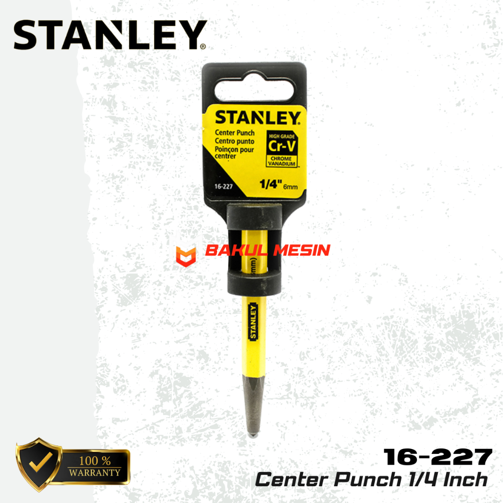 Jual STANLEY 16-227 Center Punch 1/4 Inch Pin Punch 6mm | Shopee Indonesia