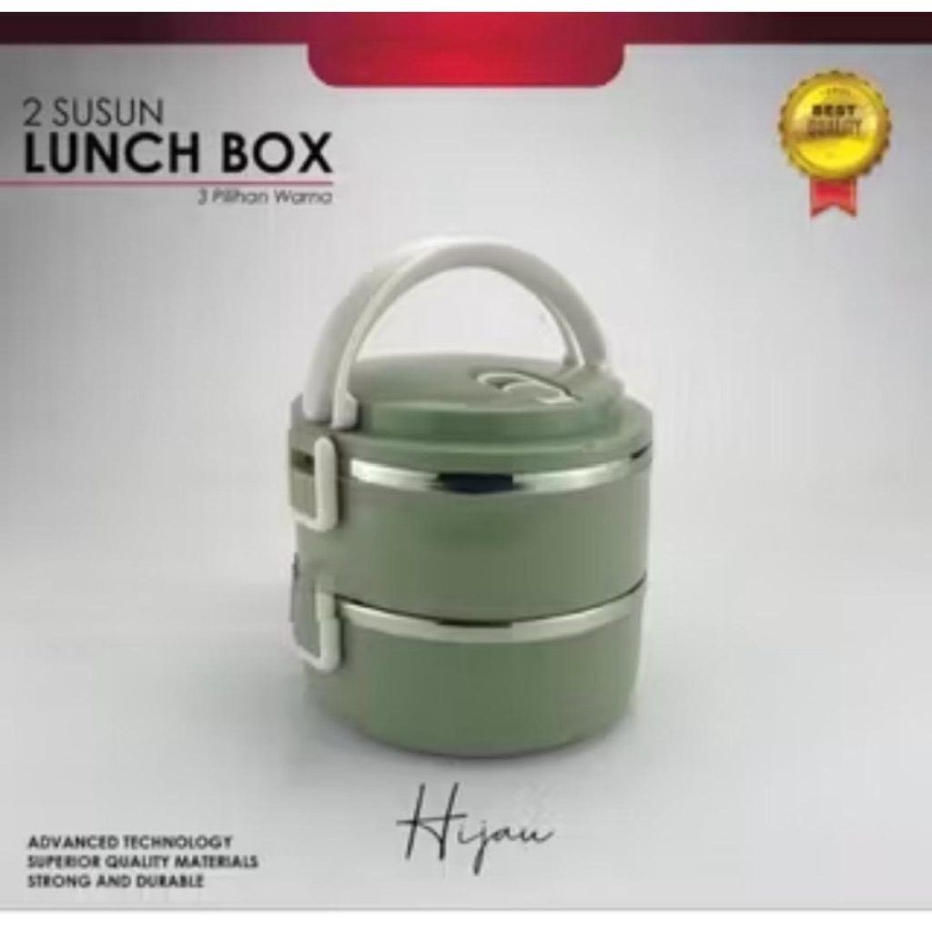 Jual [ READY STOCK ] Rantang 3 atau 2 susun Stainless Stell - Lunch Box ...