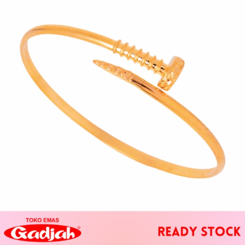 Jual Gelang Emas Paku Talipan Pipih Garet Ujung - Toko Emas Gadjah ...