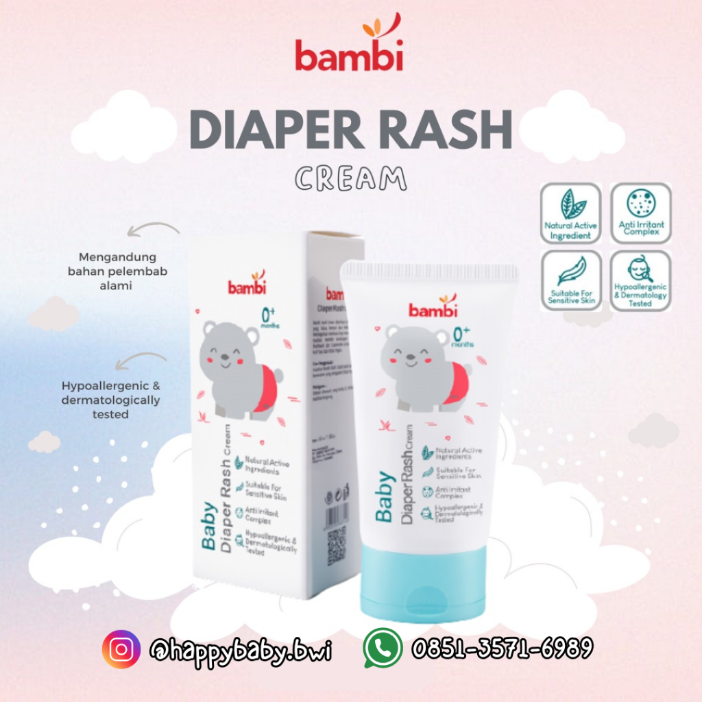 Jual Bambi Diaper Rash Cream 50 ml | Shopee Indonesia