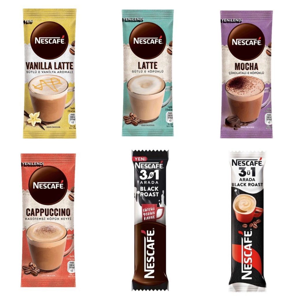 Jual Nescafe Cappucino Turkey 14 gram minuman Turki Nescafe | Shopee ...