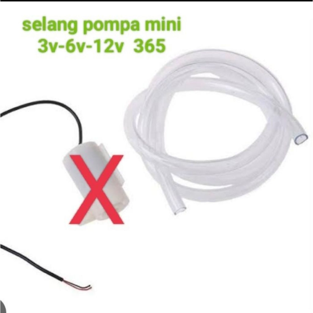 Jual 1 meter selang tube pompa mini submersible micro pump motor 3v 6v ...