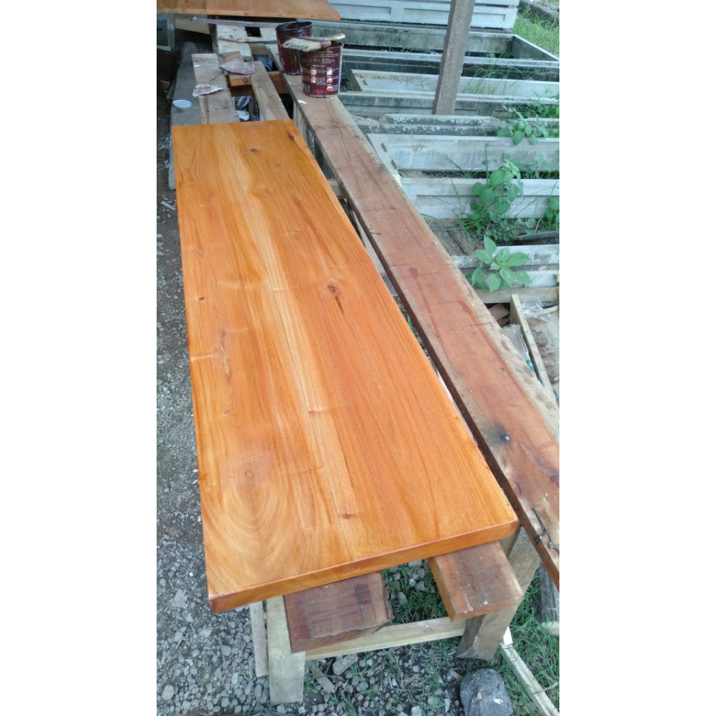 Jual papan hambalan meja serbaguna kayu mahoni ukuran 100cm×40cm×3cm ...