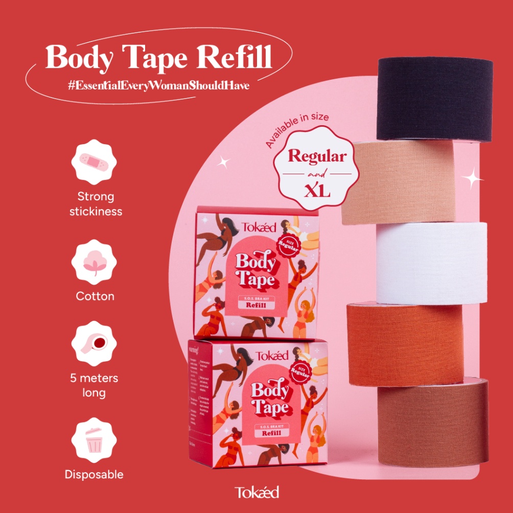 Jual KODE D17T TOKAED SOS Bra Kit Refill Body Tape Solatip BH Booby ...