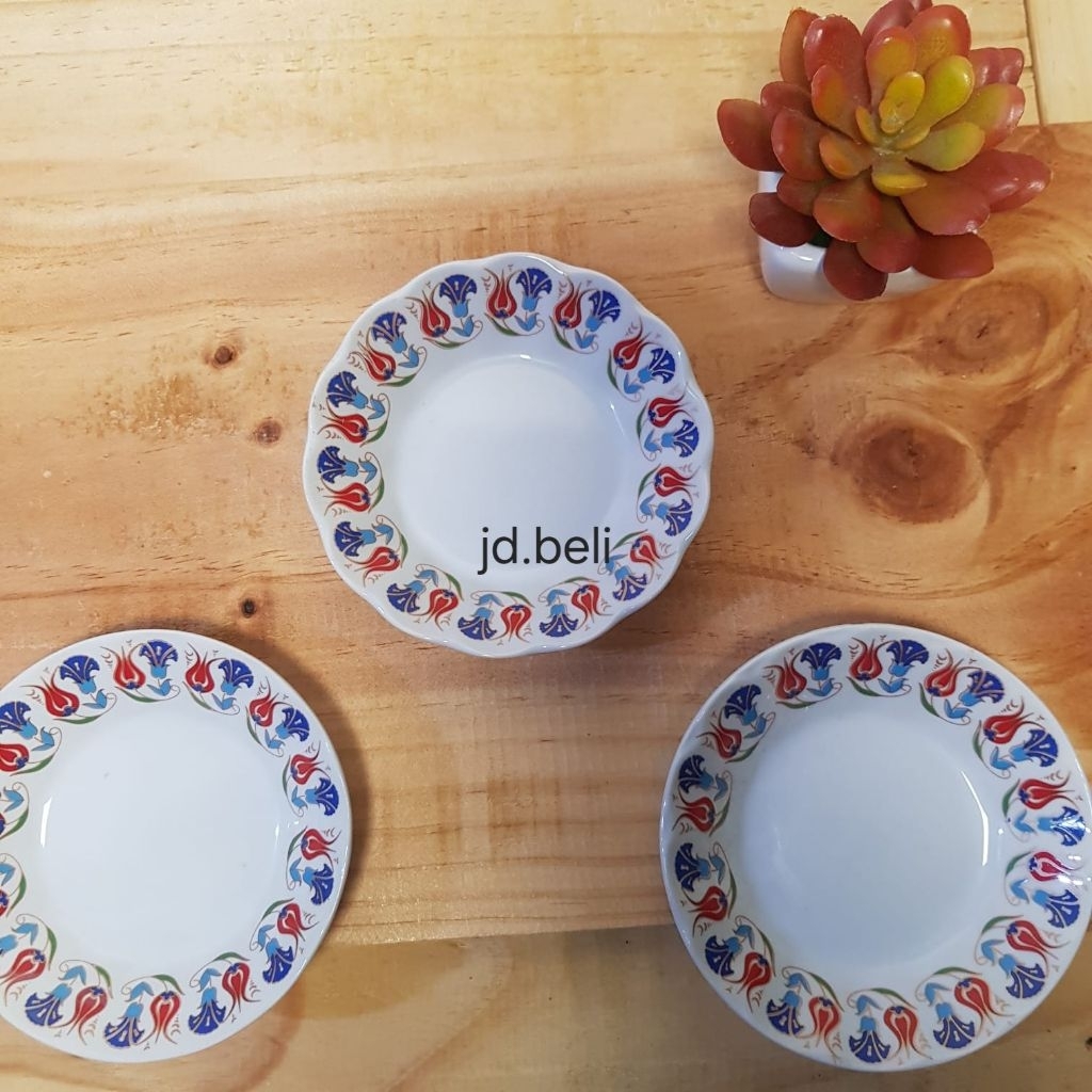 Jual Piring motif mini 4inci/Pisin motif/Visin/Tatakan gelas/Piring ...