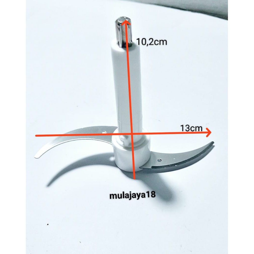 Jual PISAU CHOPPER DAGING MODEL 2 MATA BINTANG 5 GERIGI TINGGI 10,2 ...
