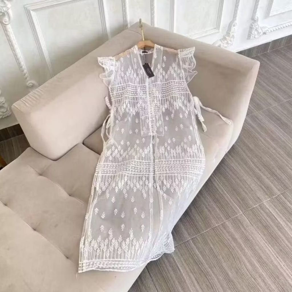 Jual Outer Brokat long vest/Olla Outee kondangan Wisuda | Shopee Indonesia