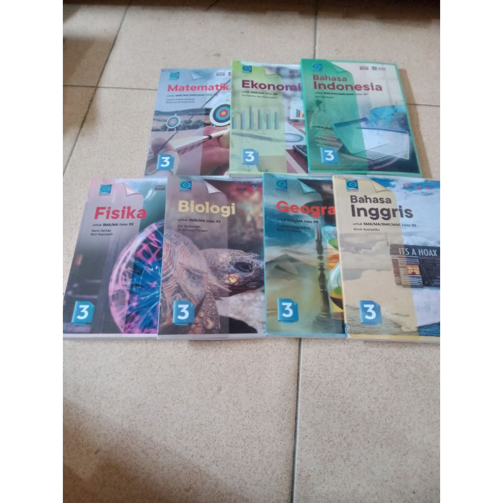 Jual Matematika, Fisika, Biologi, Bahasa indonesia, Ekonomi, Bahasa Inggris, Geografi SMA MA ...