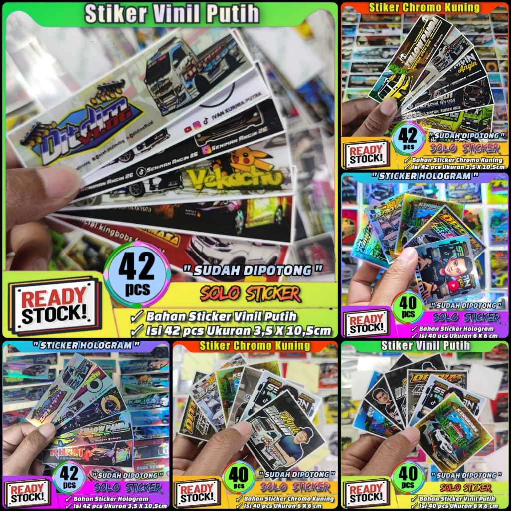 Jual Stiker TCI Mobil Basuri Panjang Bahan Vinyl Putih Sticker Bis Isi ...