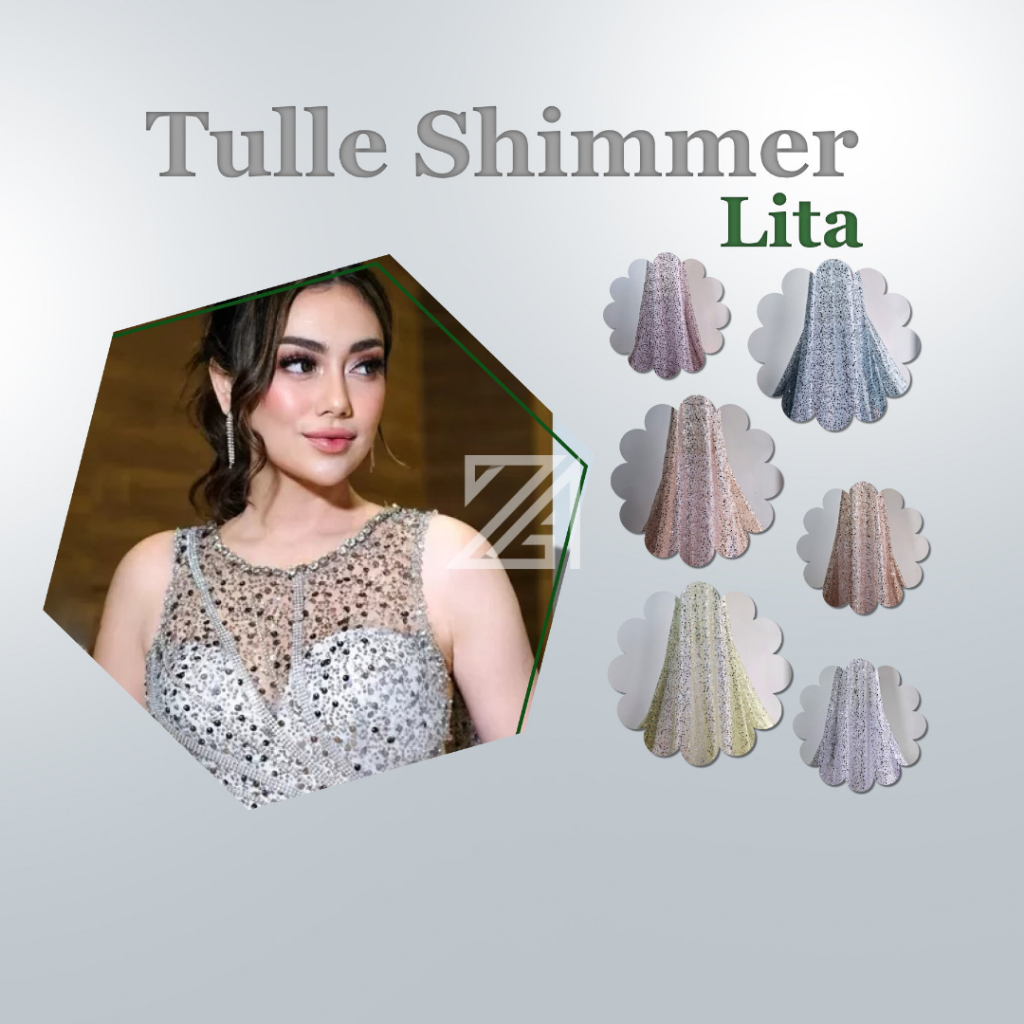 Jual Tille Shimmer Lita meteran cocok untuk berbagai jenis | Shopee Indonesia
