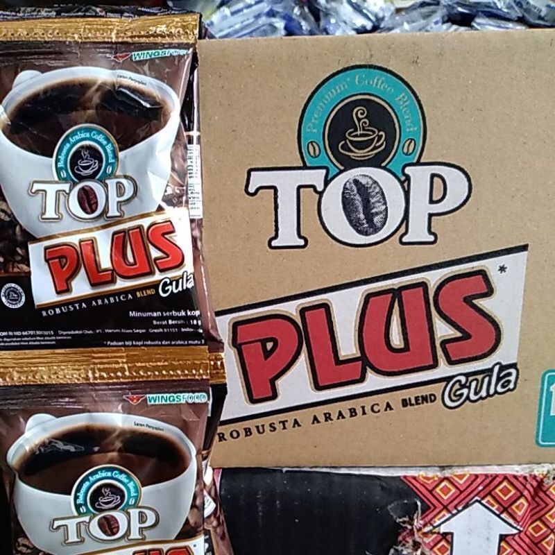 Jual Kopi Top Plus Gula 18 gr 1 Dus Isi 12 Renceng (1 Rcg isi 10 Sachet ...