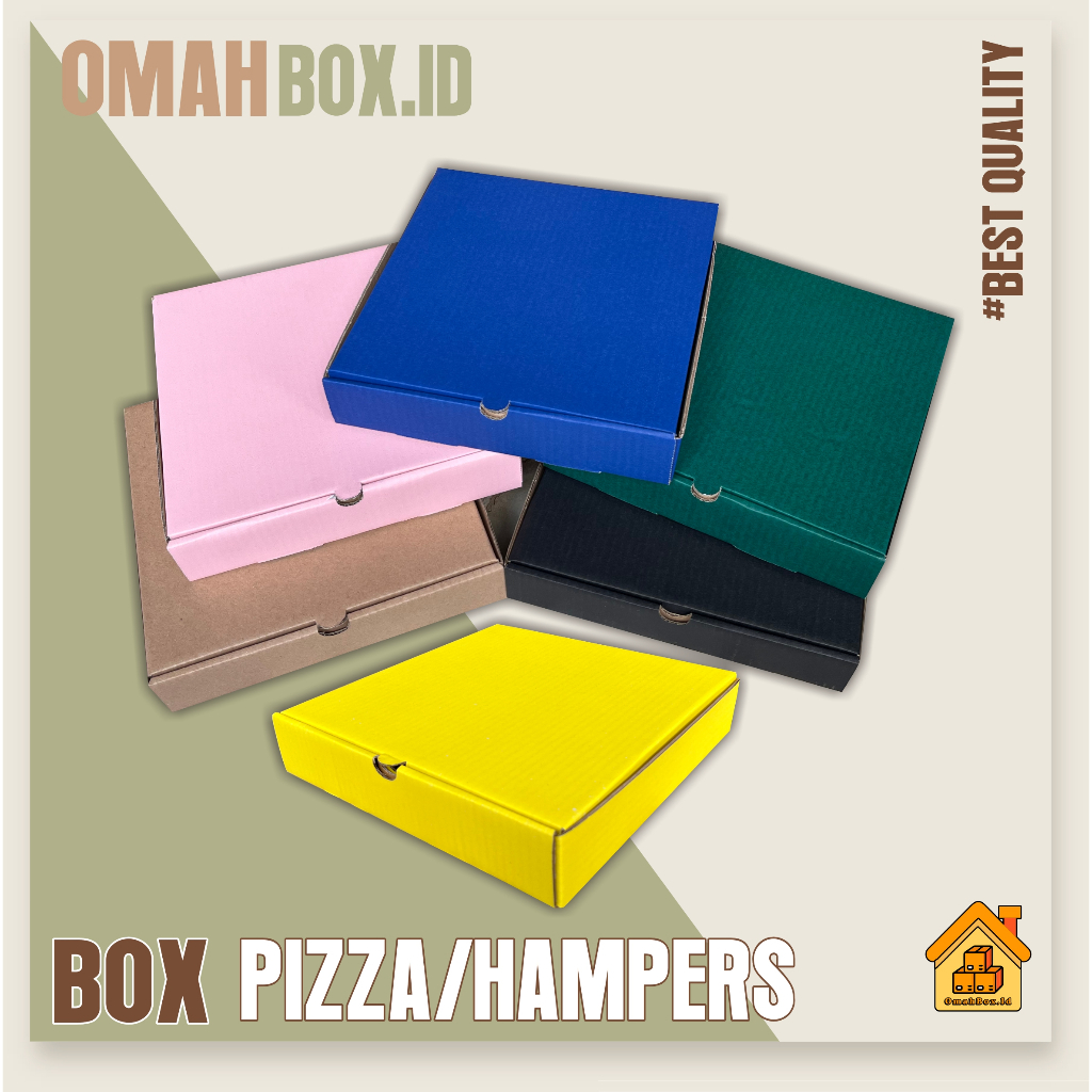 Jual Box Pizza/Hampers 25x25x5 cm | kardus pizza | box pizza | kotak ...