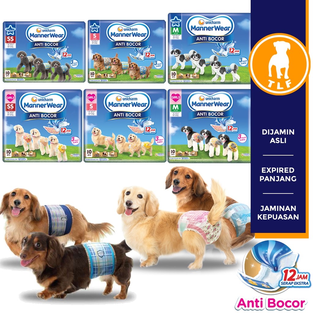 Jual Popok Anjing Kucing Unicharm Pet Manner Wear Dog Diaper Jantan ...