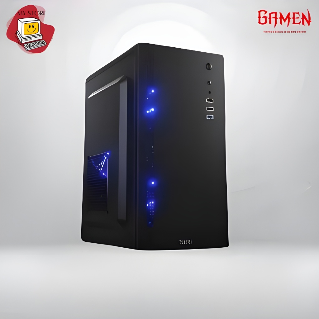 Jual GAMEN Casing Gaming GCS200 Black USB 3.0 Non Fan/PSU - PC mATX ...