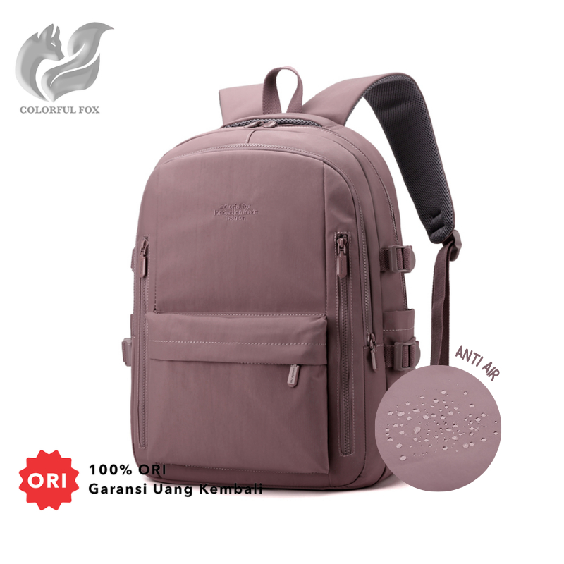 Jual COLORFUL FOX 1258 Tas Ransel Wanita Backpack Remaja Tas Bahan Anti ...