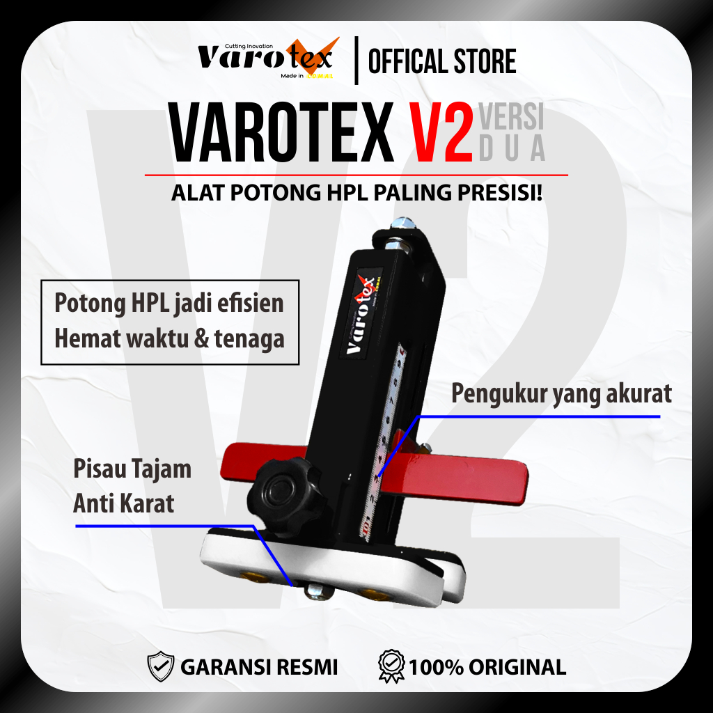 Jual Varotex V2 Hitam Alat Potong HPL 100% Original Garansi Resmi ...