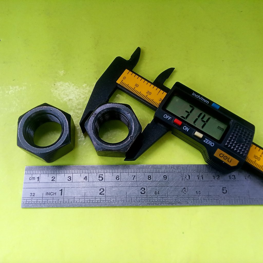 Jual MUR BAJA HTB GRADE 8.8 M22 / MUR BAUT KUNCI 32 /MUR BAJA M22 HITAM ...