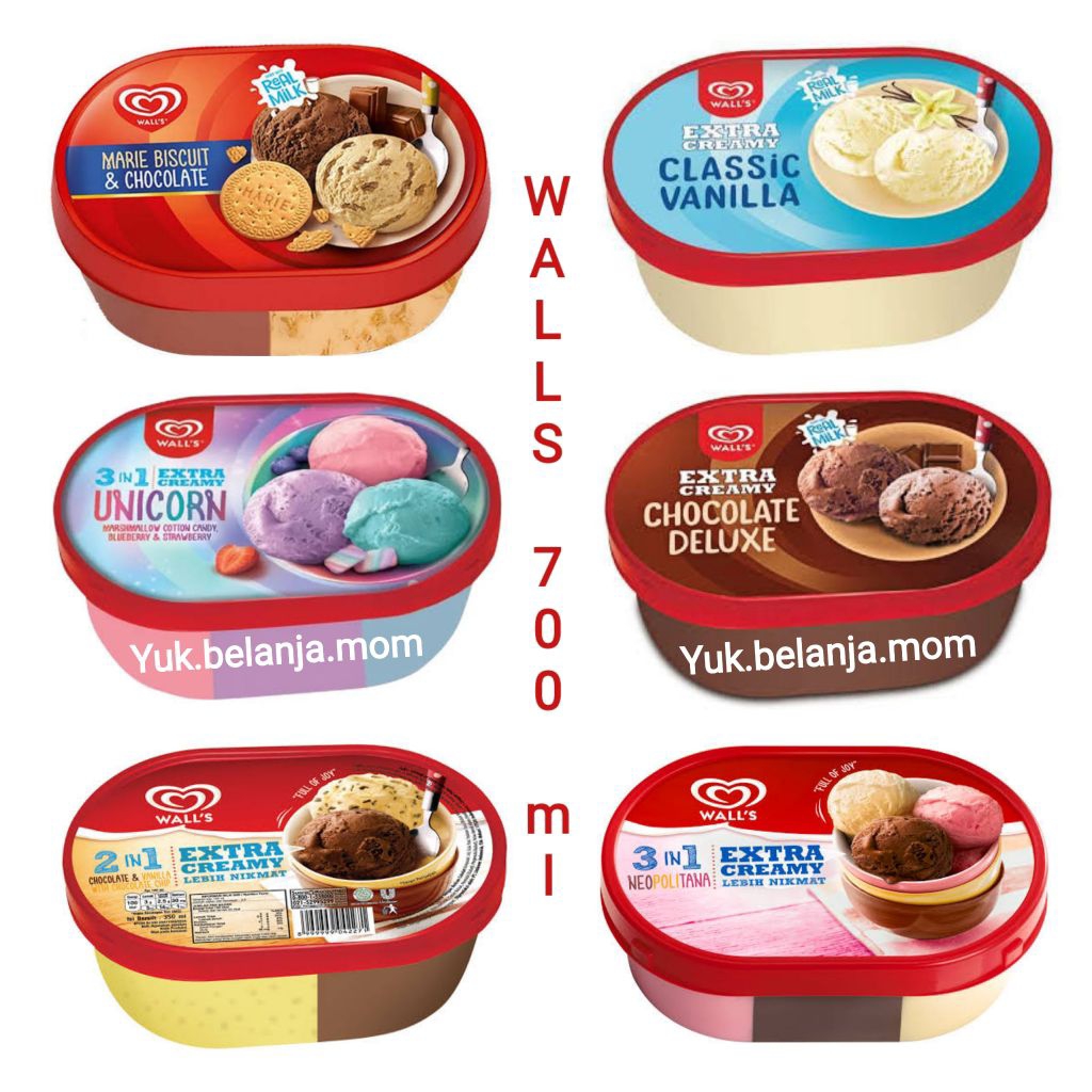 Jual ice cream walls 700ml | Shopee Indonesia