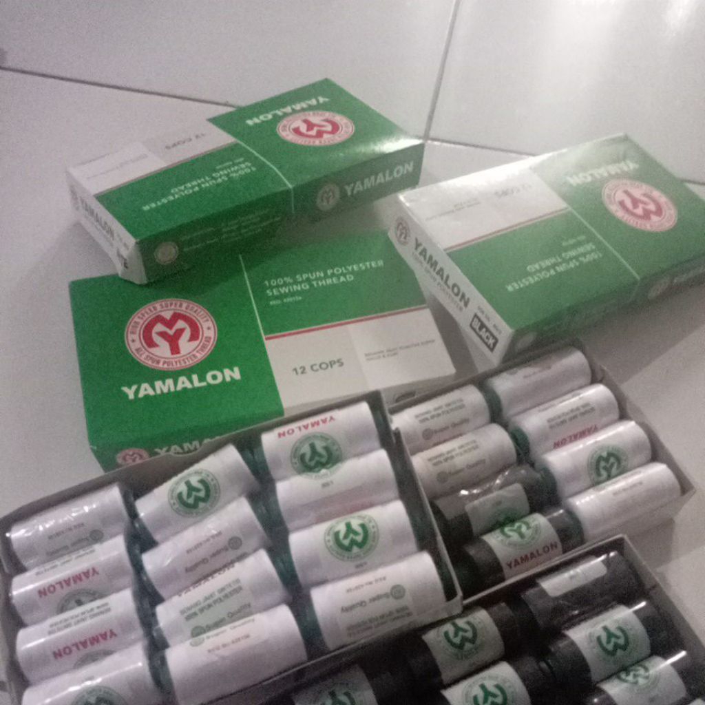 Jual BENANG JAHIT 12 PCS kecil 40/2 YAMALON 500 yd ( PER LUSIN ...