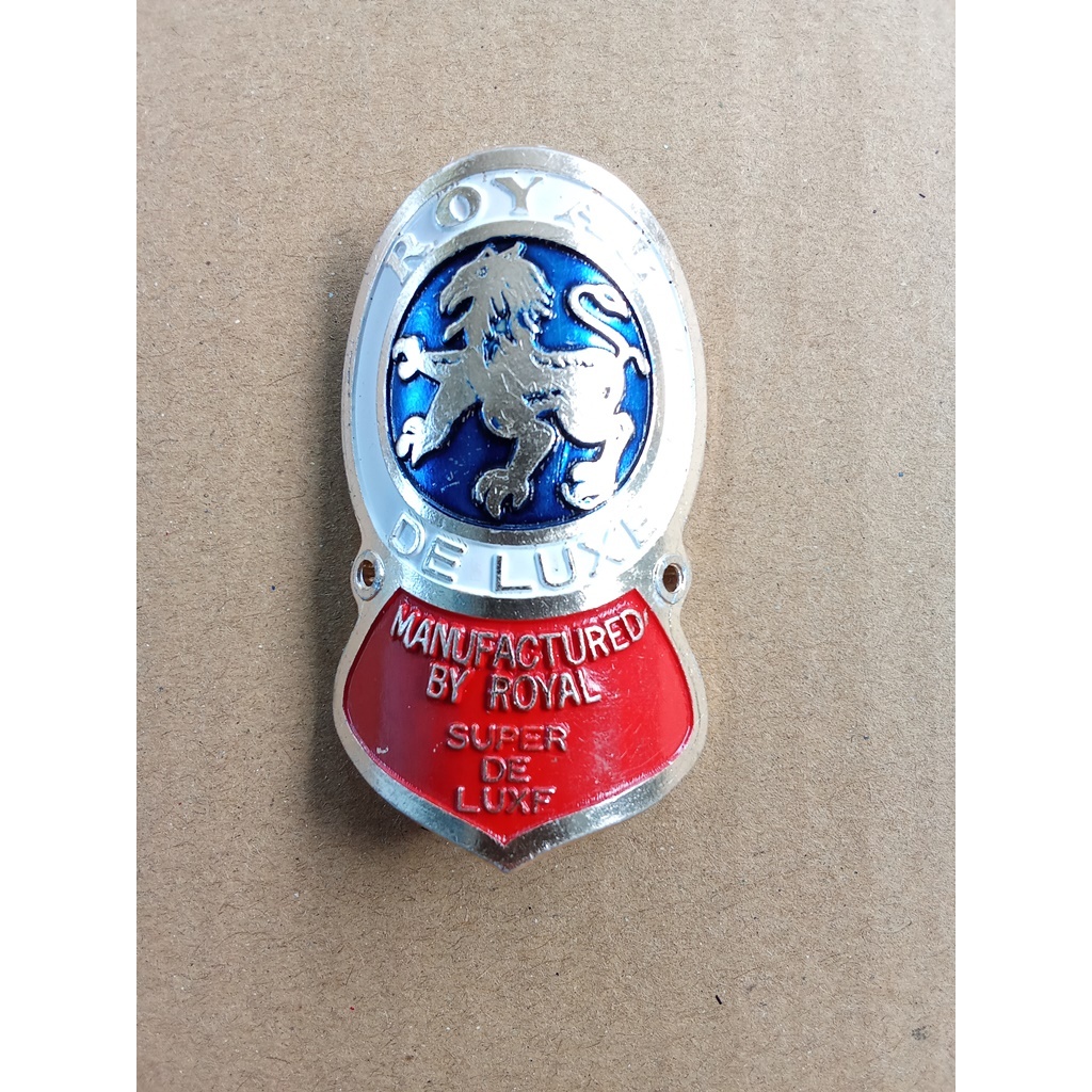 Jual Emblem Plat Merk Sepeda Onthel Royal De Lux | Shopee Indonesia