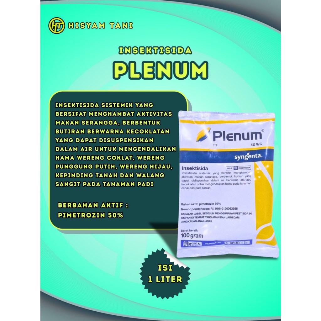 Jual INSEKTISIDA PLENUM 50 WG - 100 GRAM MENGENDALIKAN HAMA WERENG ...