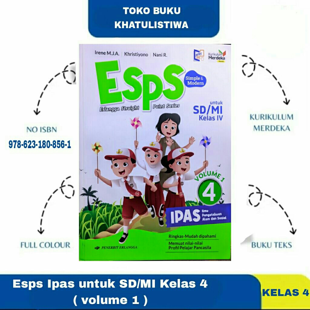 Jual Esps ipas untuk SD/MI Kelas 4 Volume 1 ( Kurikulum Merdeka ) BUKU ORIGINAL | Shopee Indonesia