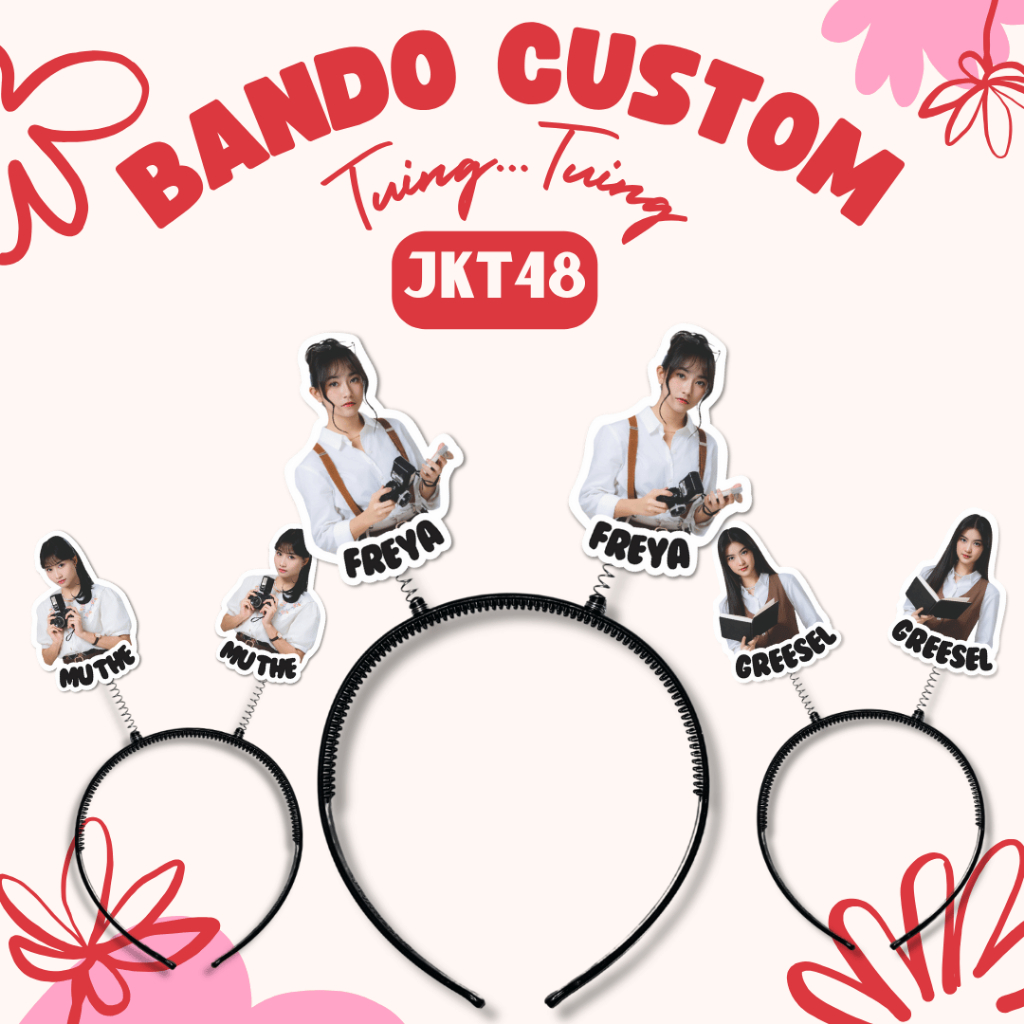 Jual BANDO KONSER | BANDO TUING TUING JKT48 | BANDO CUSTOM | BANDO KPOP ...