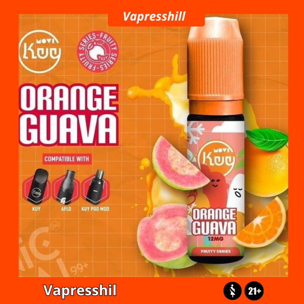 Jual KUY ORANGE GUAVA 15ML 100% AUTHENTIC SALT NIC LIQUID | Shopee ...