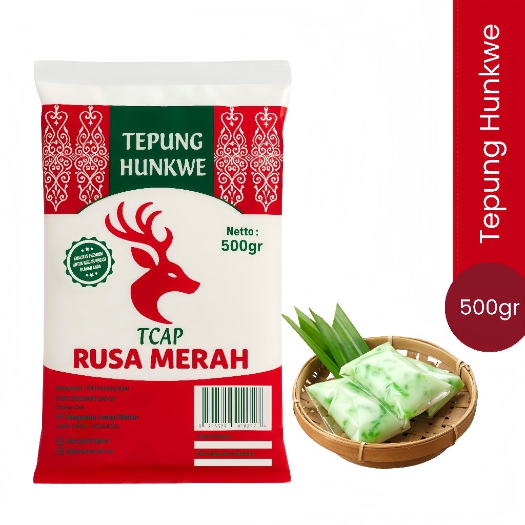 Jual TEPUNG HUNKWE RUSA MERAH 500GR - UNTUK BERBAGAI MACAM KUE DAN ES ...
