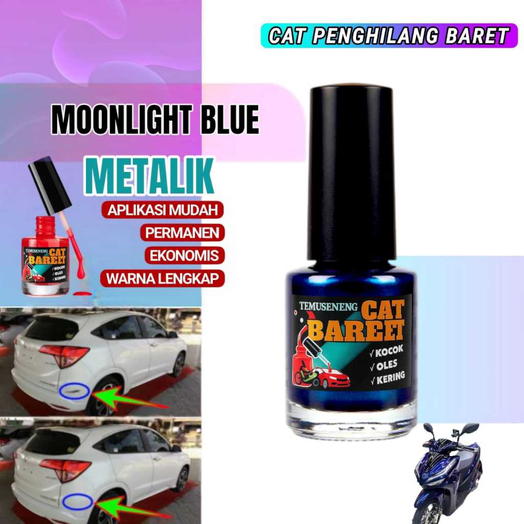 Jual Cat MOONLIGHT BLUE Metallic Cat Oles Biru Metalik Glossy ...