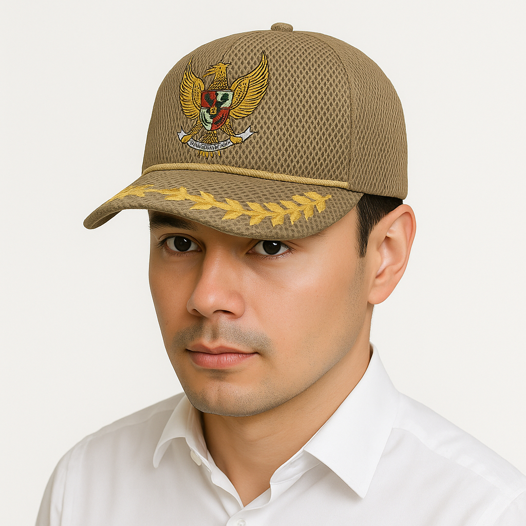 Jual Topi Hitam Bordir Garuda Pancasila Topi Camat Kepala Desa topi ...