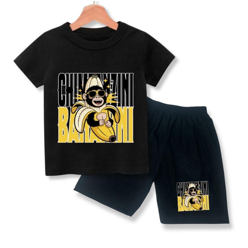 Jual SETELAN KAOS DISTRO TUNG TUNG SAHUR CHIMPANZINI BANANINI SETELAN ANAK 2-10 TAHUN | Shopee ...