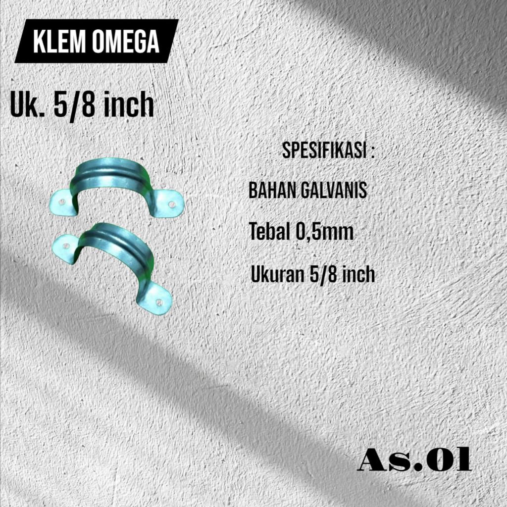 Jual KLEM MODEL OMEGA/KLEM PIPA PARALON/KLEM PENGAIT PARALON/KLEM PIPA ...