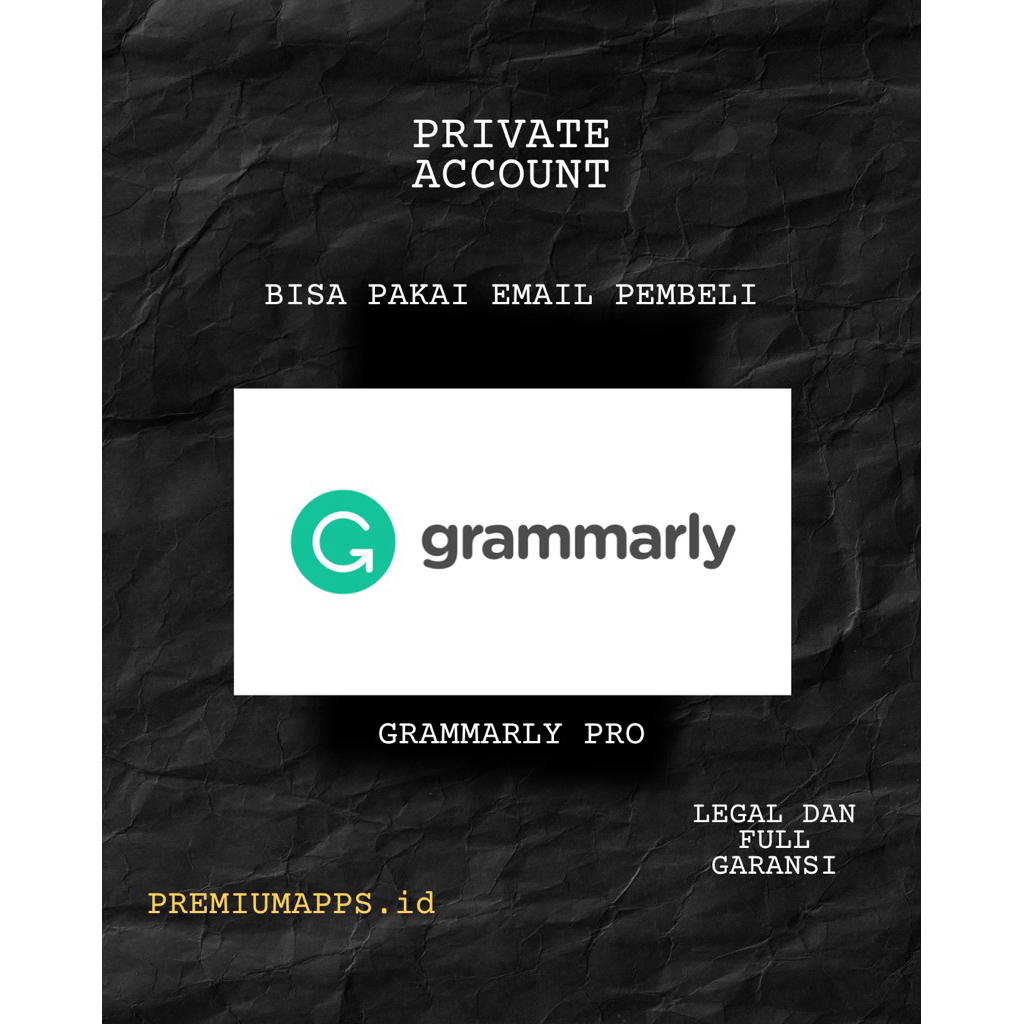 Jual Grammarly premium pro privat account | Shopee Indonesia