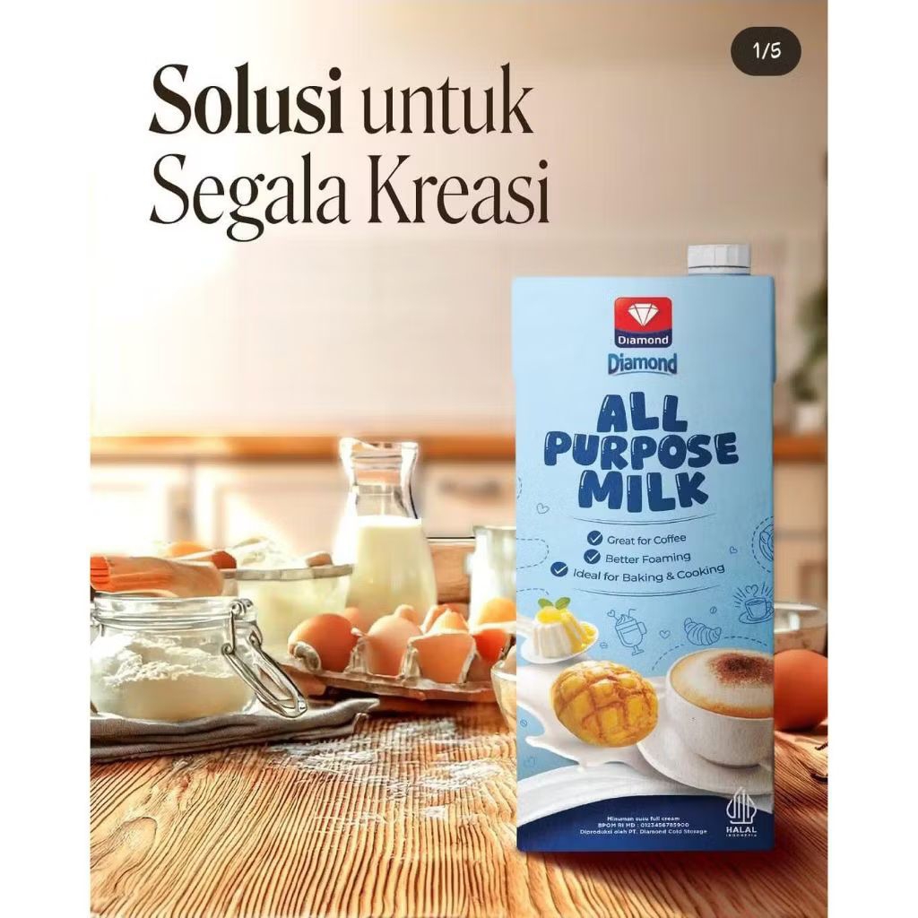 Jual Diamond UHT All Purposes Milk 1 Liter | Shopee Indonesia