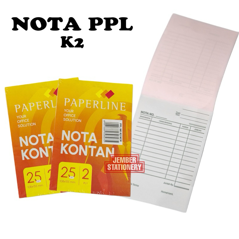 Jual (1biji) Nota Paperline Kecil 2PLY | Nota Rangkap 2 | Shopee Indonesia