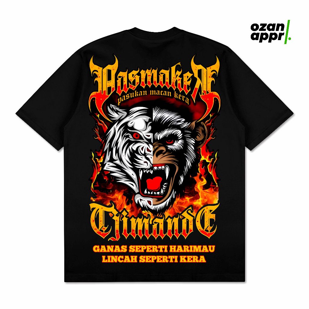 Jual Kaos Pasmaker Tjimande Full Punggung Katun Premium | Shopee Indonesia