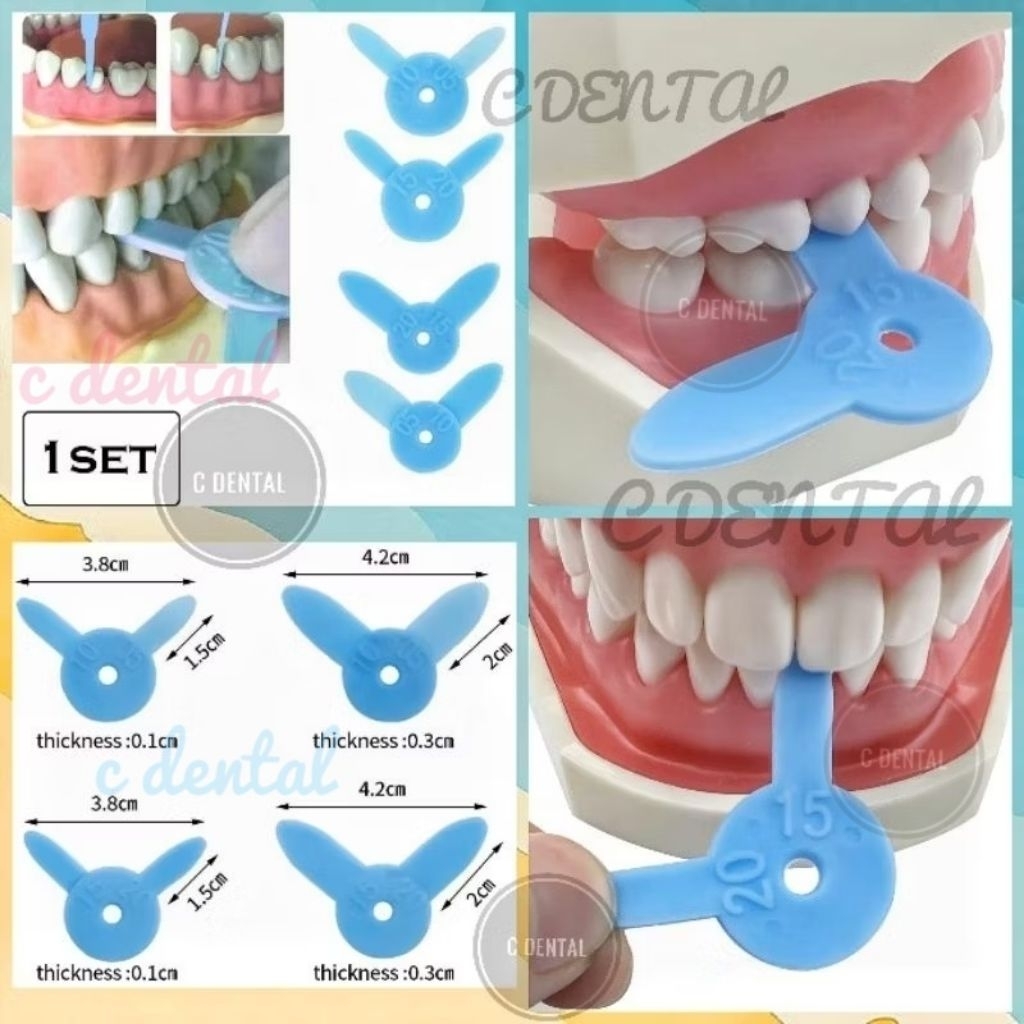 Jual [4 Pcs] Dental Crown Veneer Prep Gauge Alat Ukur Preparasi Gigi ...