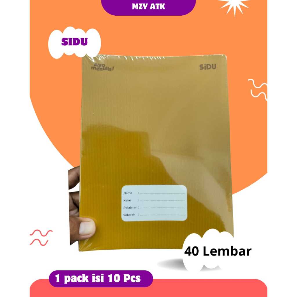 Jual SIDU BUKU TULIS KRAFT 40 LBR (1 PACK ISI 10 BUKU) | Shopee Indonesia