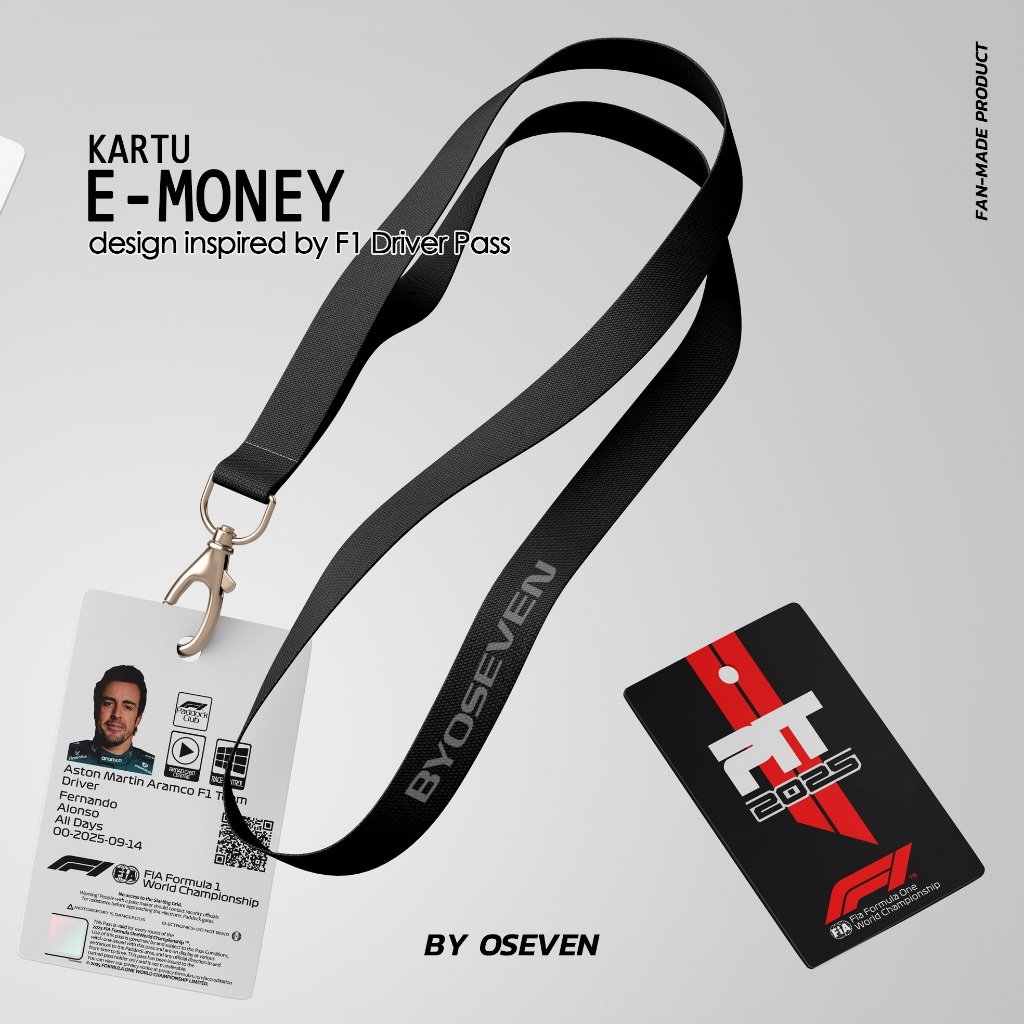Jual [Pre-Order] E-MONEY F1 DRIVER PASS 2025 | PRINTTED 2 SISI (Bukan ...