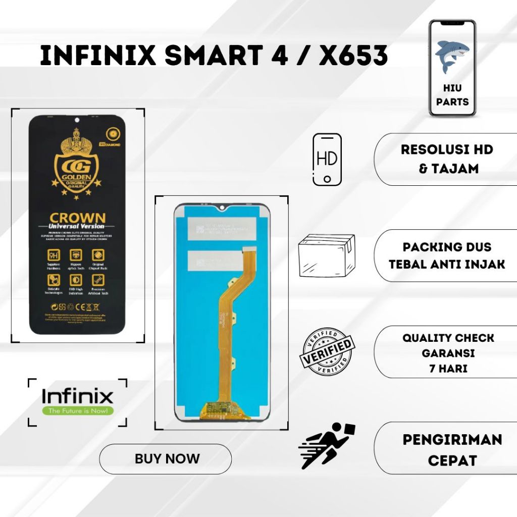 Jual LCD INFINIX SMART 4 / 4C / X653 / X653C FULLSET TOUCHSCREEN ...