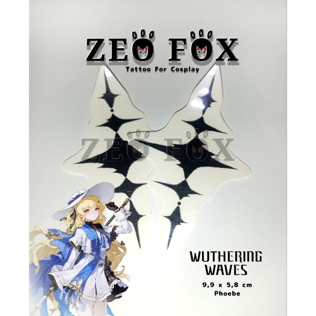 Jual Phoebe Tattoo Wuthering Waves Cosplay/Wuwa per-pcs | Shopee Indonesia