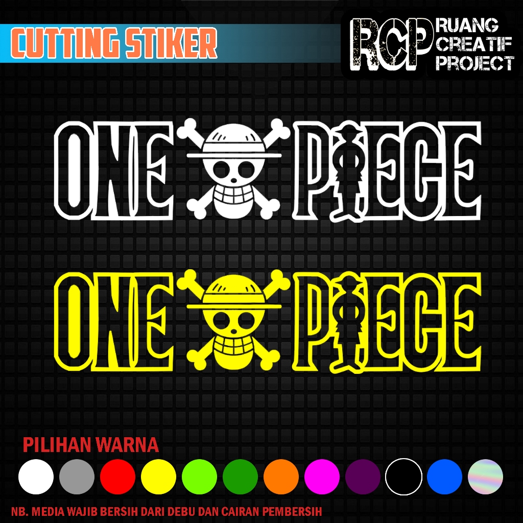 Jual CUTTING STIKER ONE PIECE / STIKER TULISAN / LOGO ONE PIECE ...